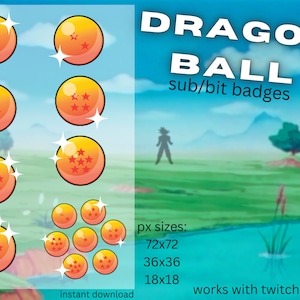DBZ Anime Sub/bit Badges for Twitch/kick - Etsy