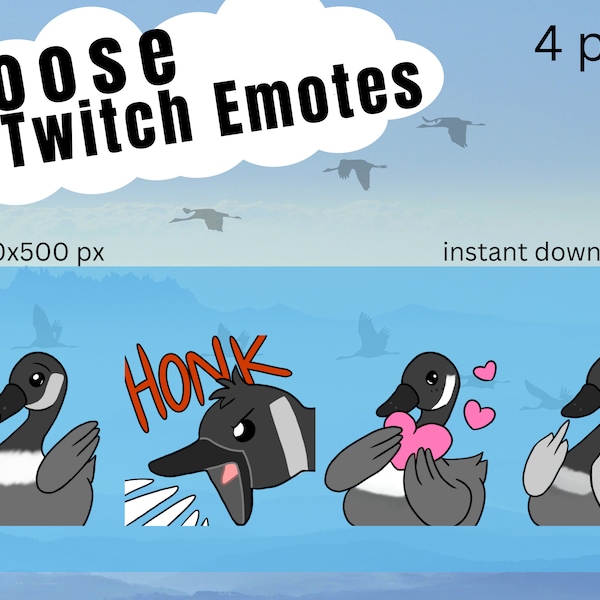 Goose Emotes - Etsy