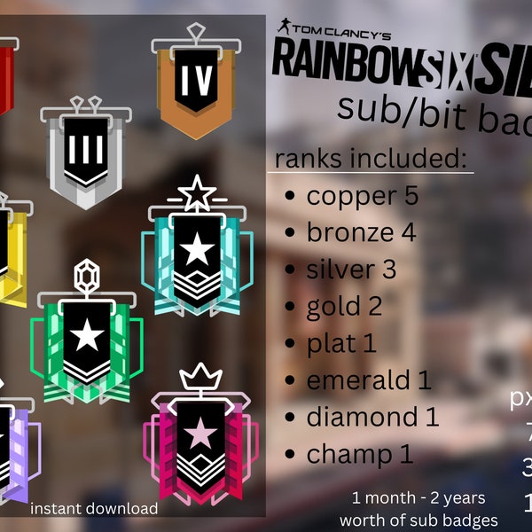 Rainbow Six Siege - Etsy