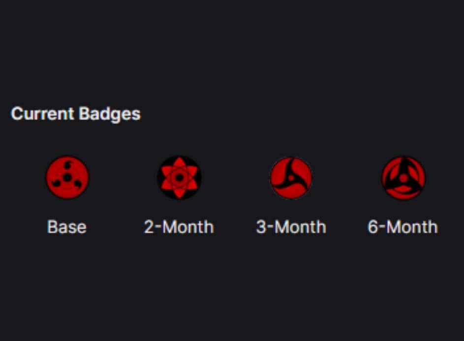 Anime Themed Sub/bit Badges for Twitch/kick - Etsy