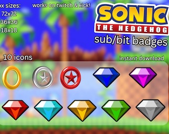 Sonic Head Twitch Sub Badges, Sonic Head Twitch Emotes/ Sonic Head ...
