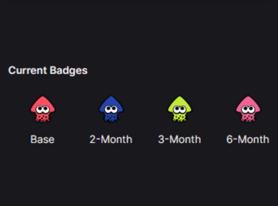 Splatoon Sub/bit Badges for Twitch/kick - Etsy