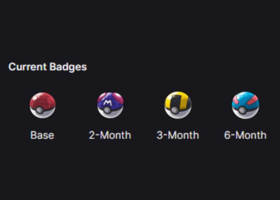 Pokemon Pokeball Sub/bit Badges for Twitch/kick - Etsy