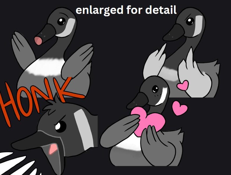 Cute Goose Twitch Emotes - Etsy