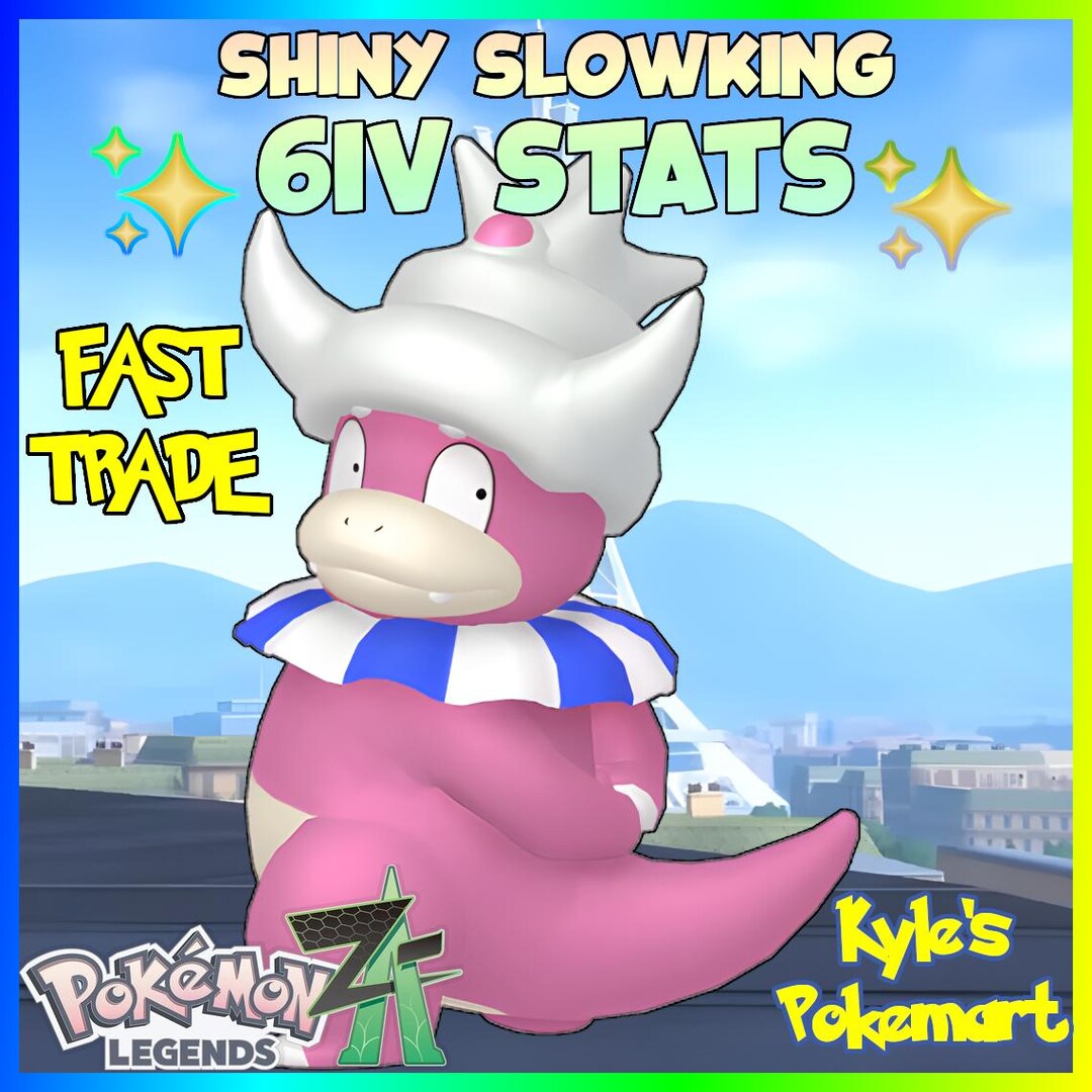 Shiny 6IV Slowking EV'D Pokemon Legends Z-A (pokemon Legends ZA ...