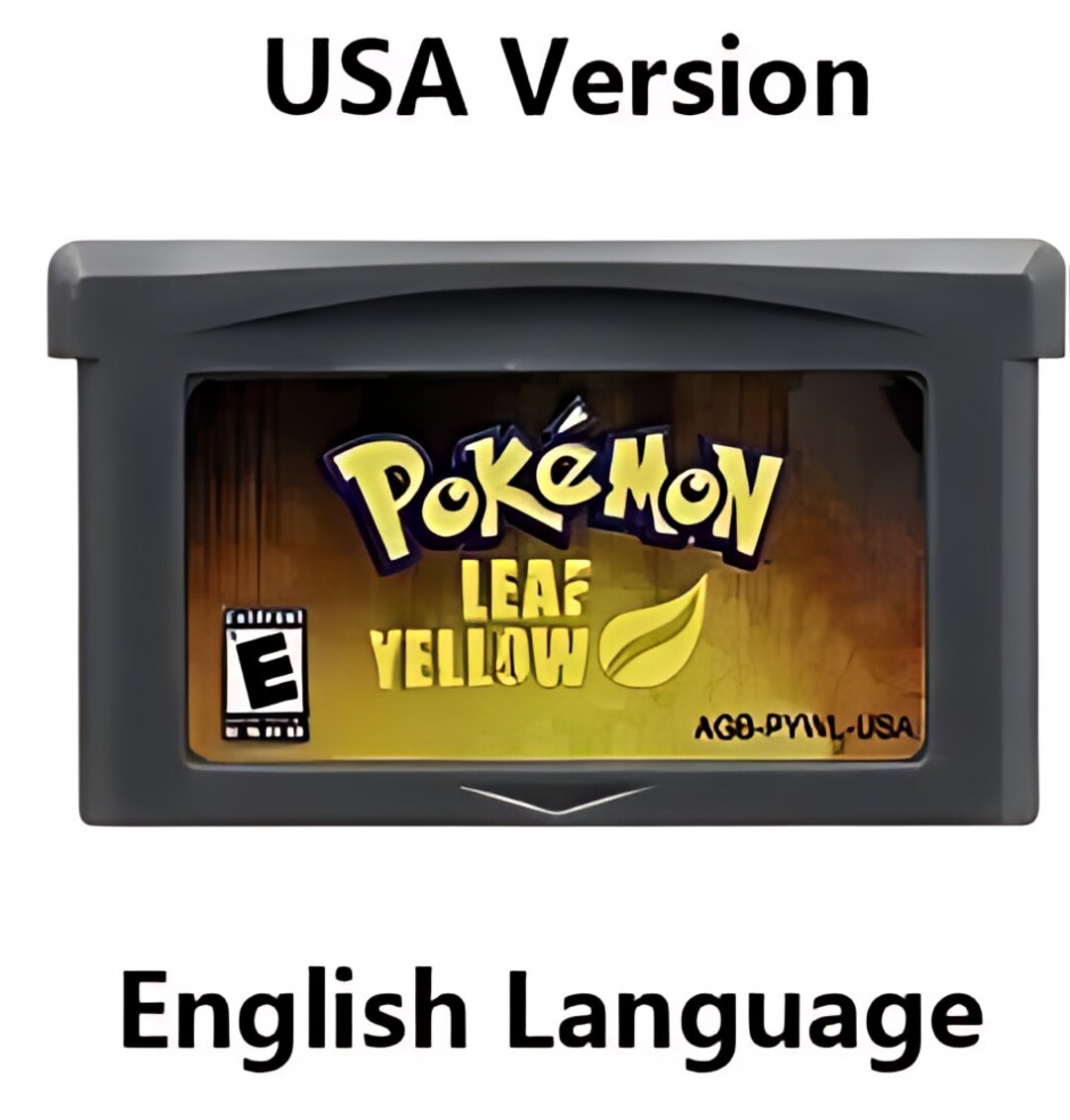 Pokemon Leaf Yellow Version | Rom Hack! - Etsy
