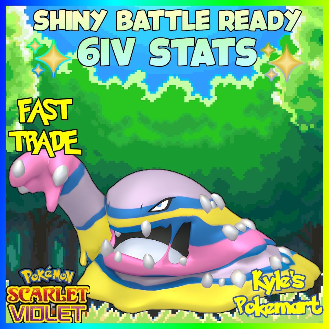 Shiny 6IV Alolan Muk EV'D Pokemon Scarlet Violet SV Competitive Set ...