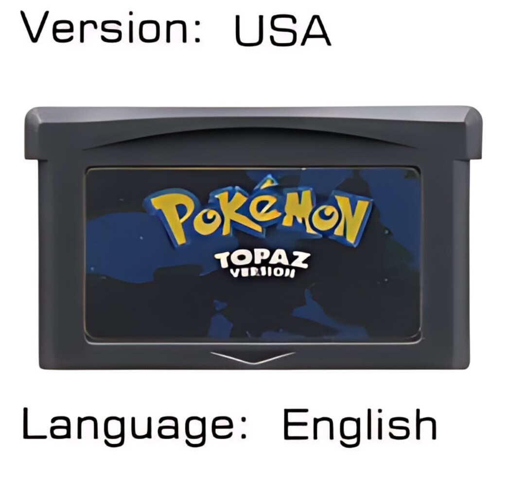 Pokemon Topaz Version | Rom Hack! - Etsy