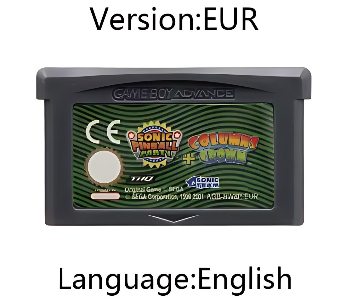 Sonic Pinball Party + Columns Crown (2 Pack) for GBA! - Etsy