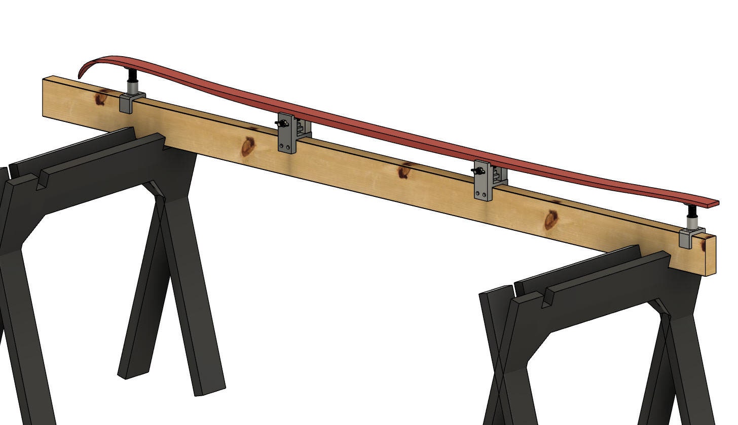 Xcountry Ski Waxing Vises (2) to Mount on a Standard 2x4. Includes ...