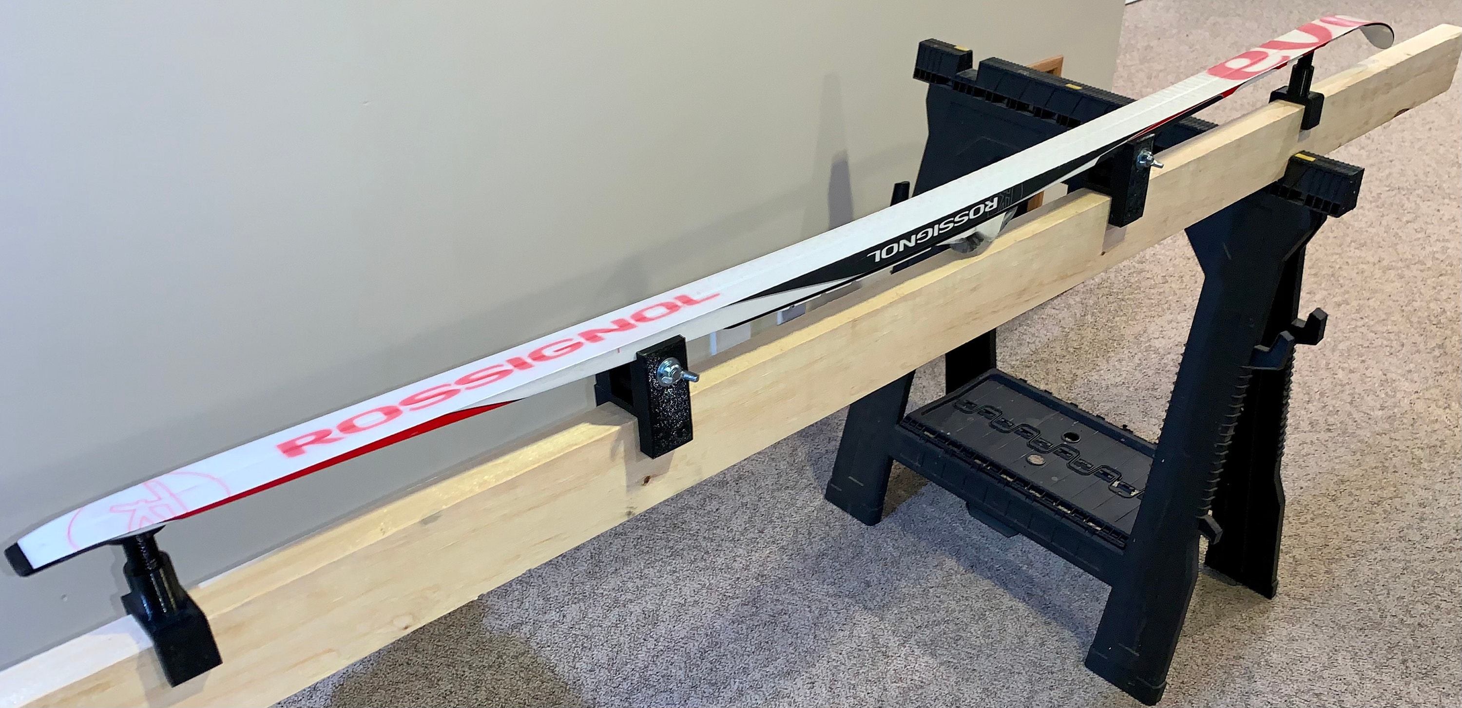 Xcountry Ski Waxing Vises (2) to Mount on a Standard 2x4. Includes ...