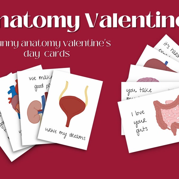 Anatomy Valentines Card - Etsy