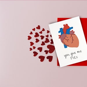 Medical Anatomy Valentines Cards - Minimalist, Digital Download ...