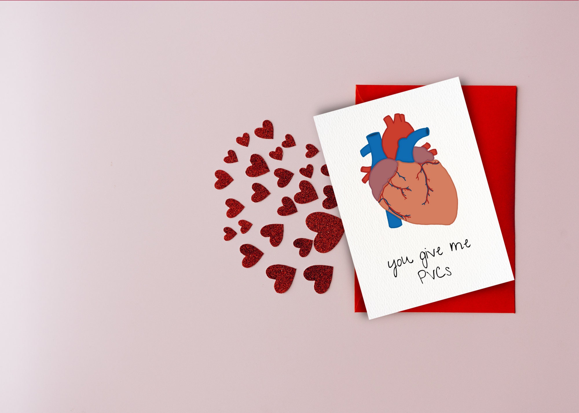 Medical Anatomy Valentines Cards - Minimalist, Digital Download ...