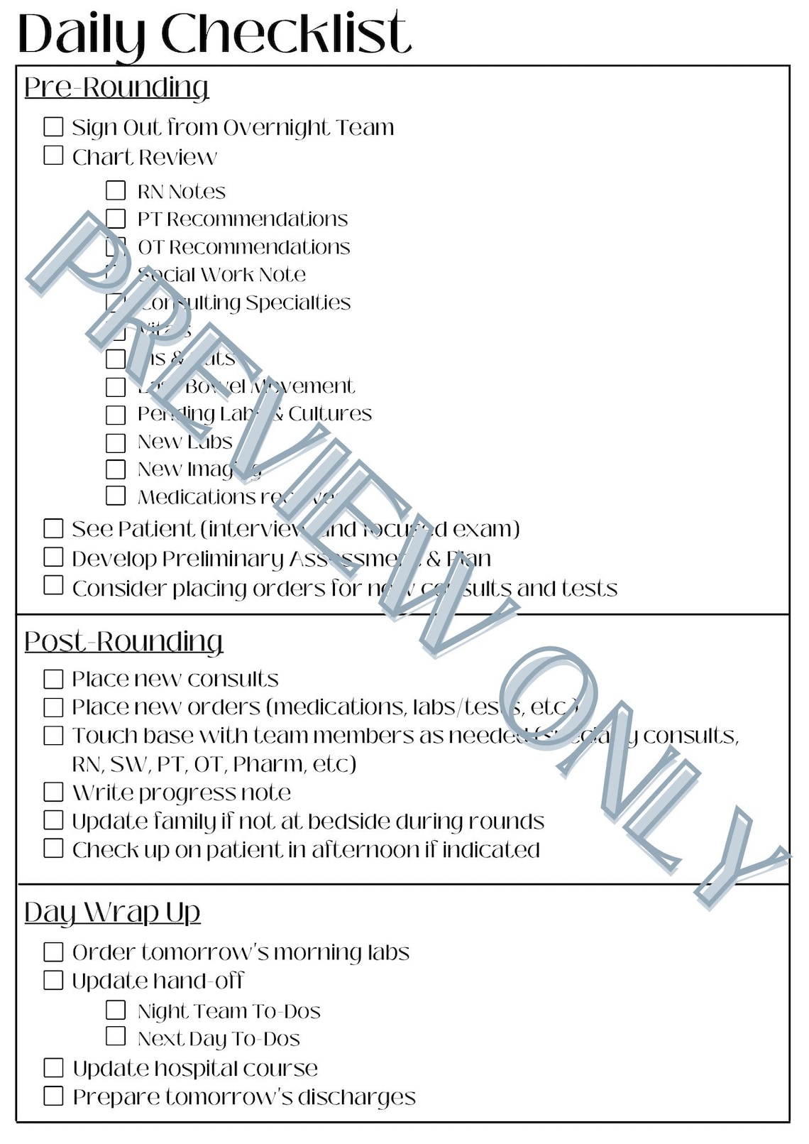 Internal Medicine Clinical Templates: Admission H&P (history and ...