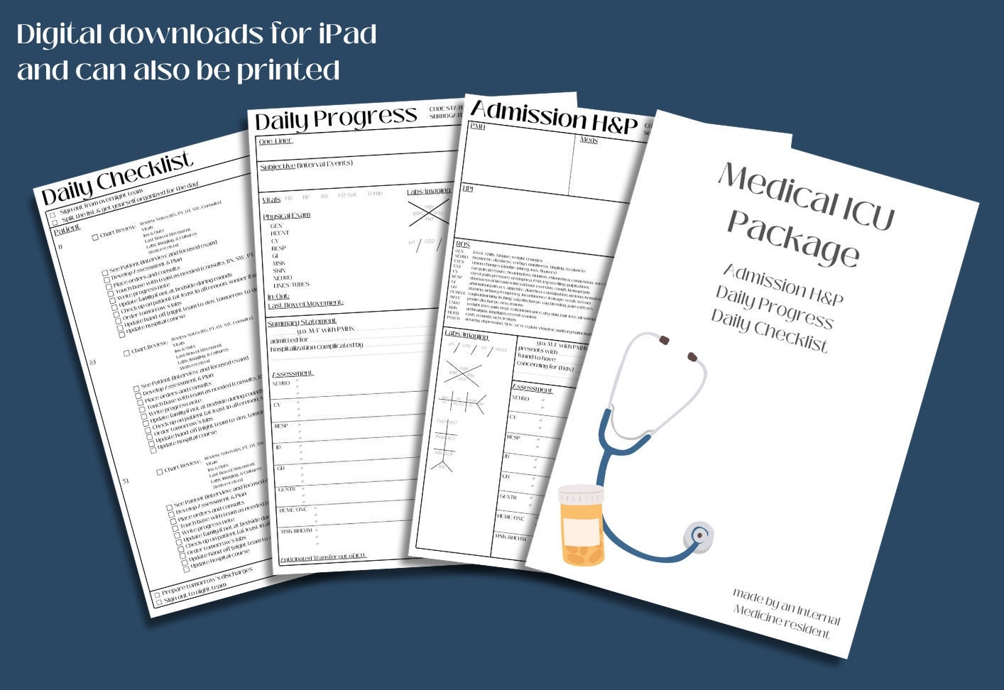 Medical ICU Clinical Templates: Admission H&P (history and Physical ... Medical ICU Clinical Templates: Admission H&P (history and Physical ...