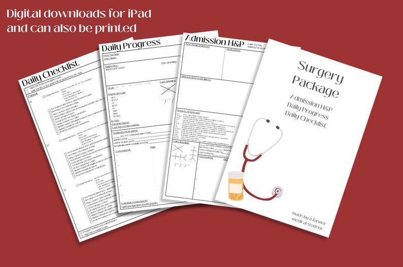 Surgery Clinical Template: H&P, Progress, Checklist for Residents and ...