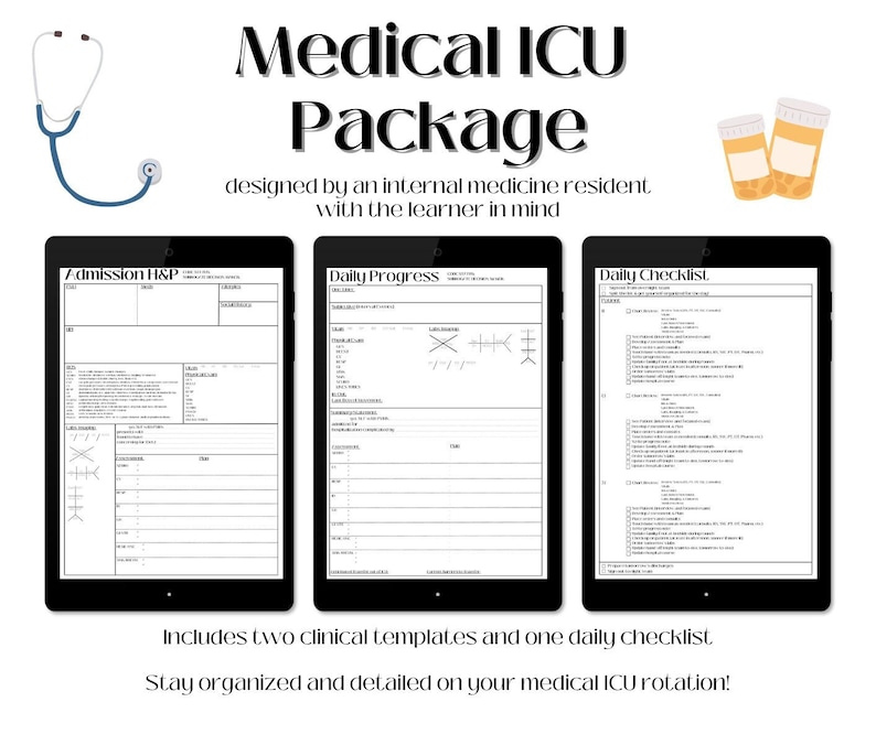 Medical ICU Clinical Templates: Admission H&P (history and Physical ...