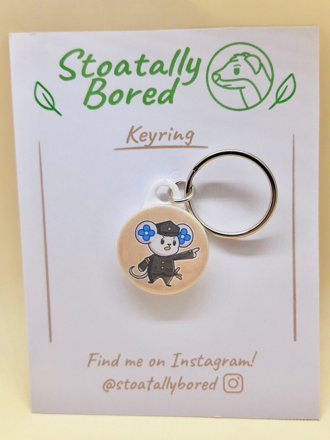 Chuunosuke the Great Ace Attorney 25mm Handmade Hand-drawn Plastic-back ...