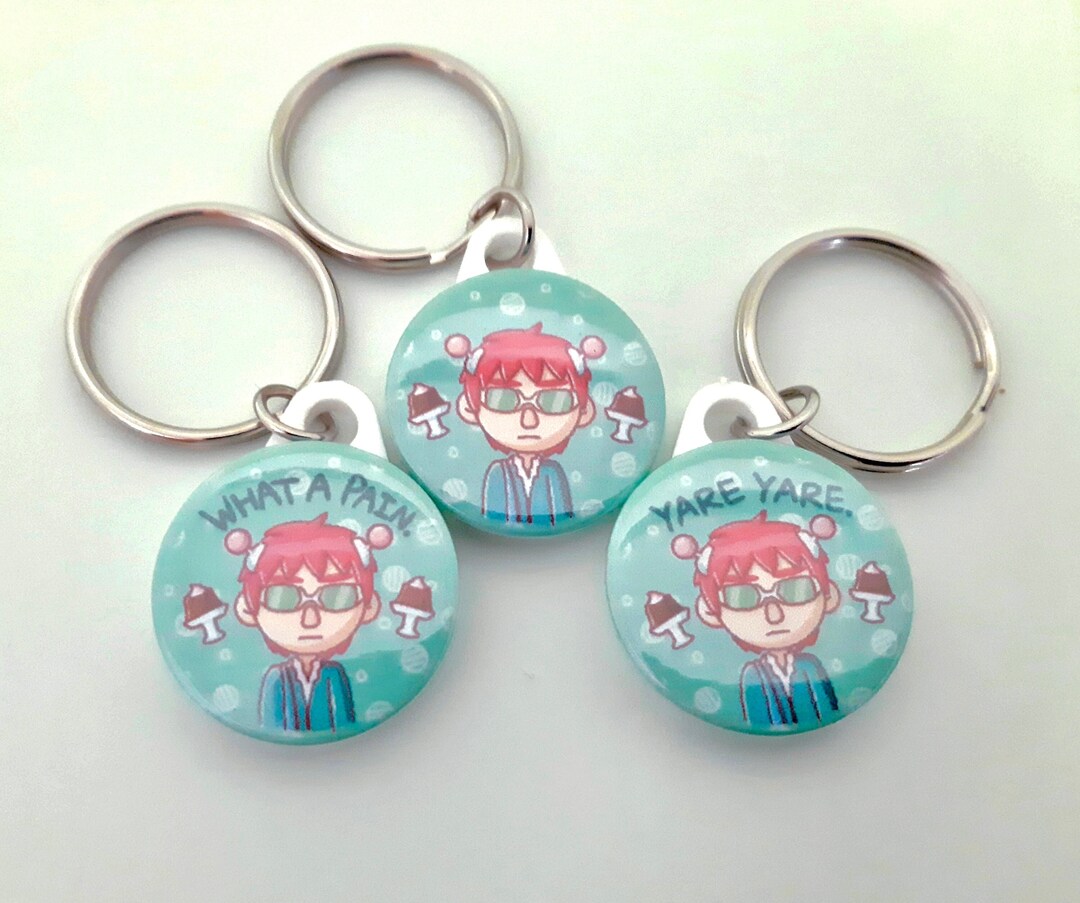 The Disastrous Life of Saiki K 25mm Handmade Hand-drawn - Etsy