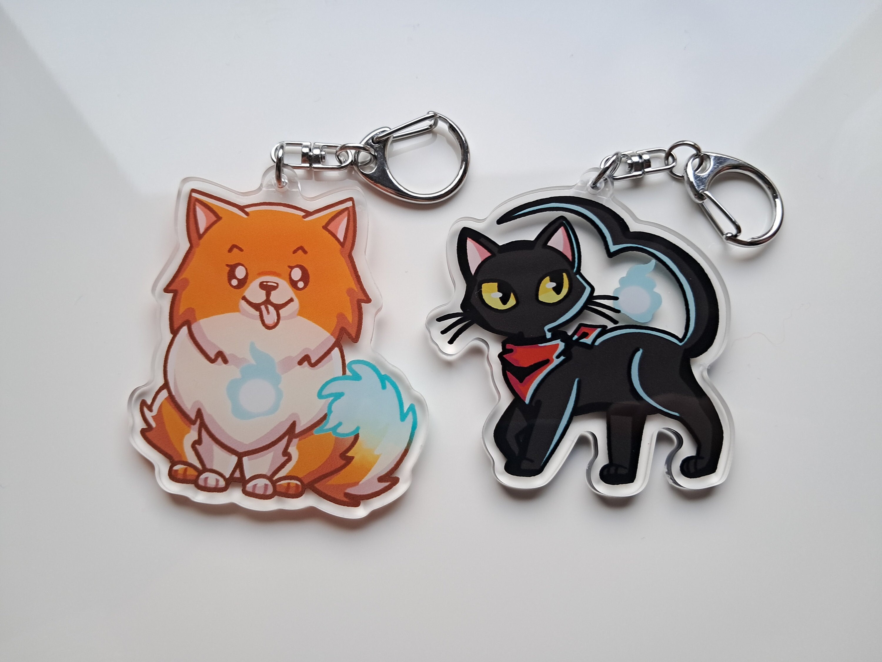 Ghost Trick Tricky Animals Hand-drawn Acrylic Keychains LIMITED STOCK ...