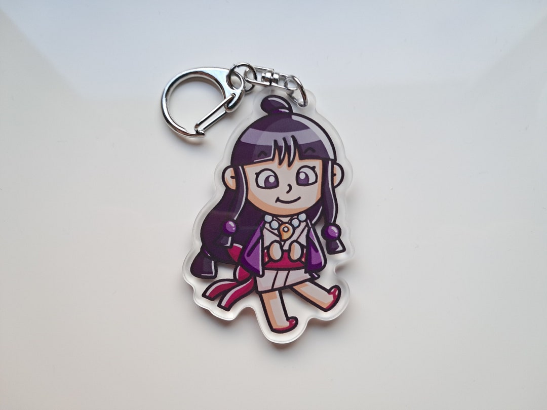 Maya Fey Ace Attorney Trilogy Hand-drawn Acrylic Keychain - Etsy UK