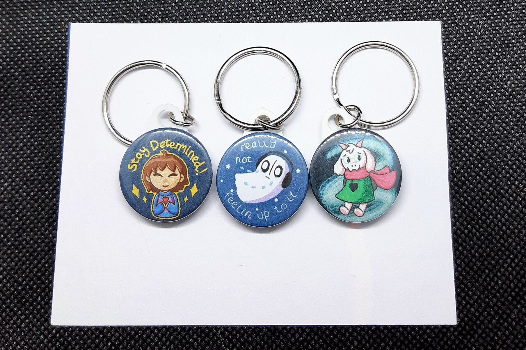Undertale Deltarune 25mm Handmade Hand-drawn Plastic-back Keyrings - Etsy