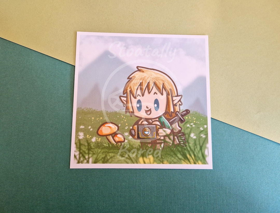 Cute Link Legend of Zelda 6x6 or 5x5 Art Print - Etsy UK