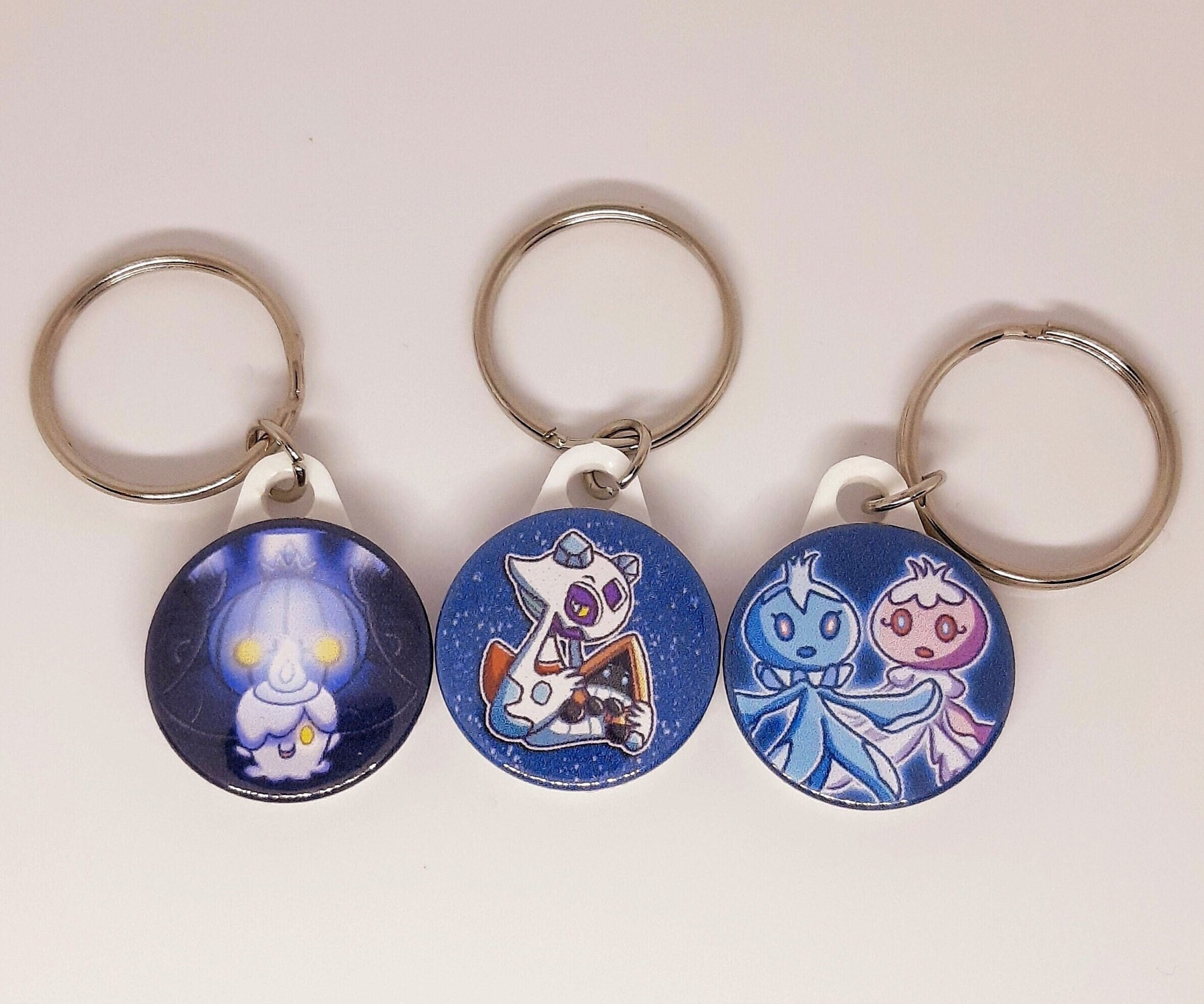 Pokémon Ghost Types 25mm Handmade Hand-drawn Plastic-back - Etsy