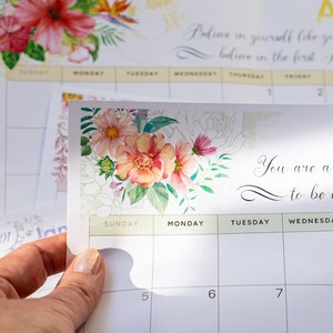 2024 Printable Calendar 2024 With Motivational Quotes Planner PDF ...