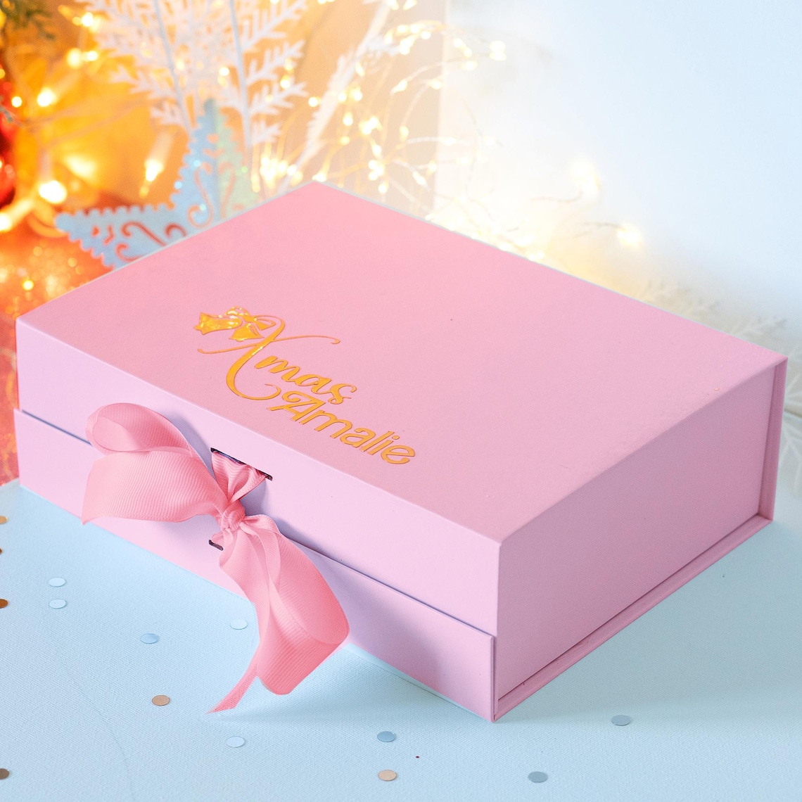 Empty Christmas Boxes for Holiday Eve Gift Box for Her Merry Christmas ...