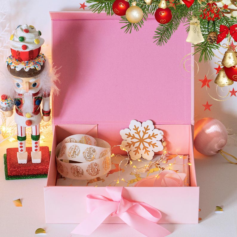 Empty Christmas Boxes for Holiday Eve Gift Box for Her Merry Christmas ...