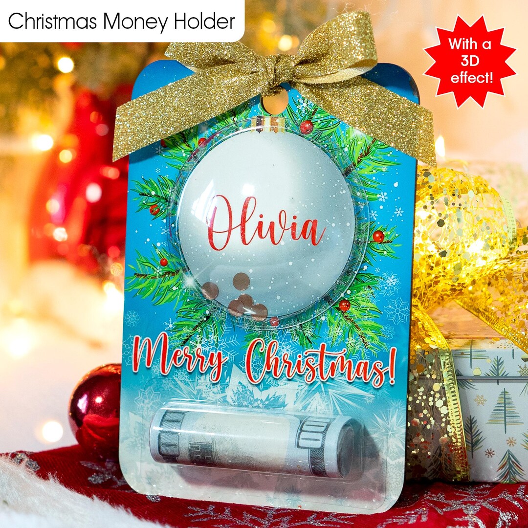 Funny Christmas Money Holder: Custom Ornament Gift Card for Coworker - Etsy