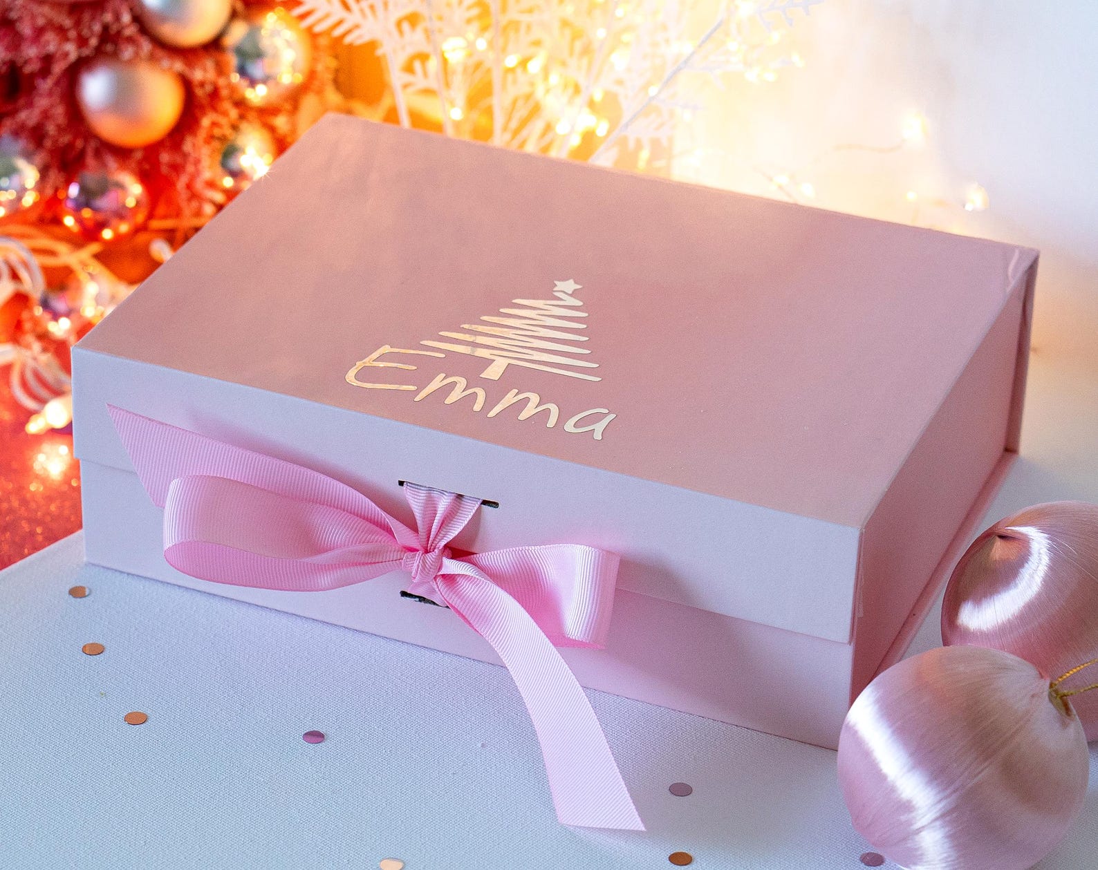 Empty Christmas Boxes for Holiday Eve Gift Box for Her Merry Christmas ...