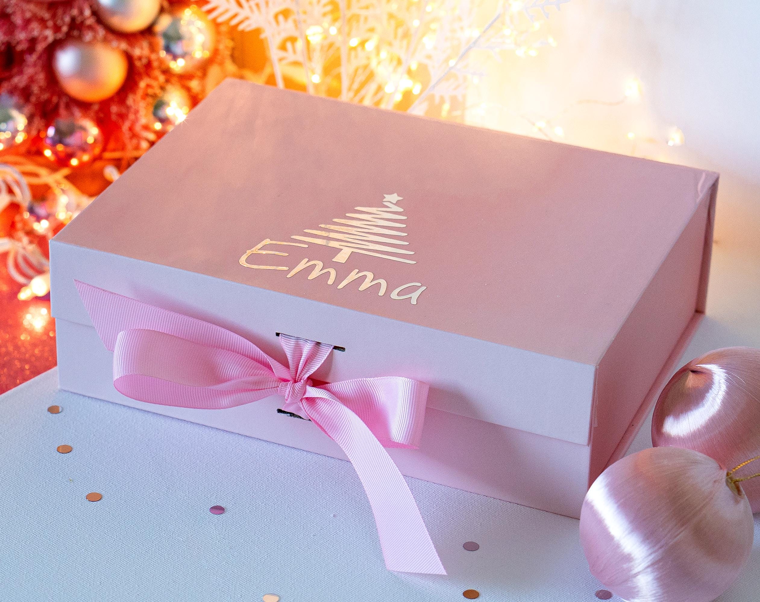 Empty Christmas Boxes for Holiday Eve Gift Box for Her Merry Christmas ...