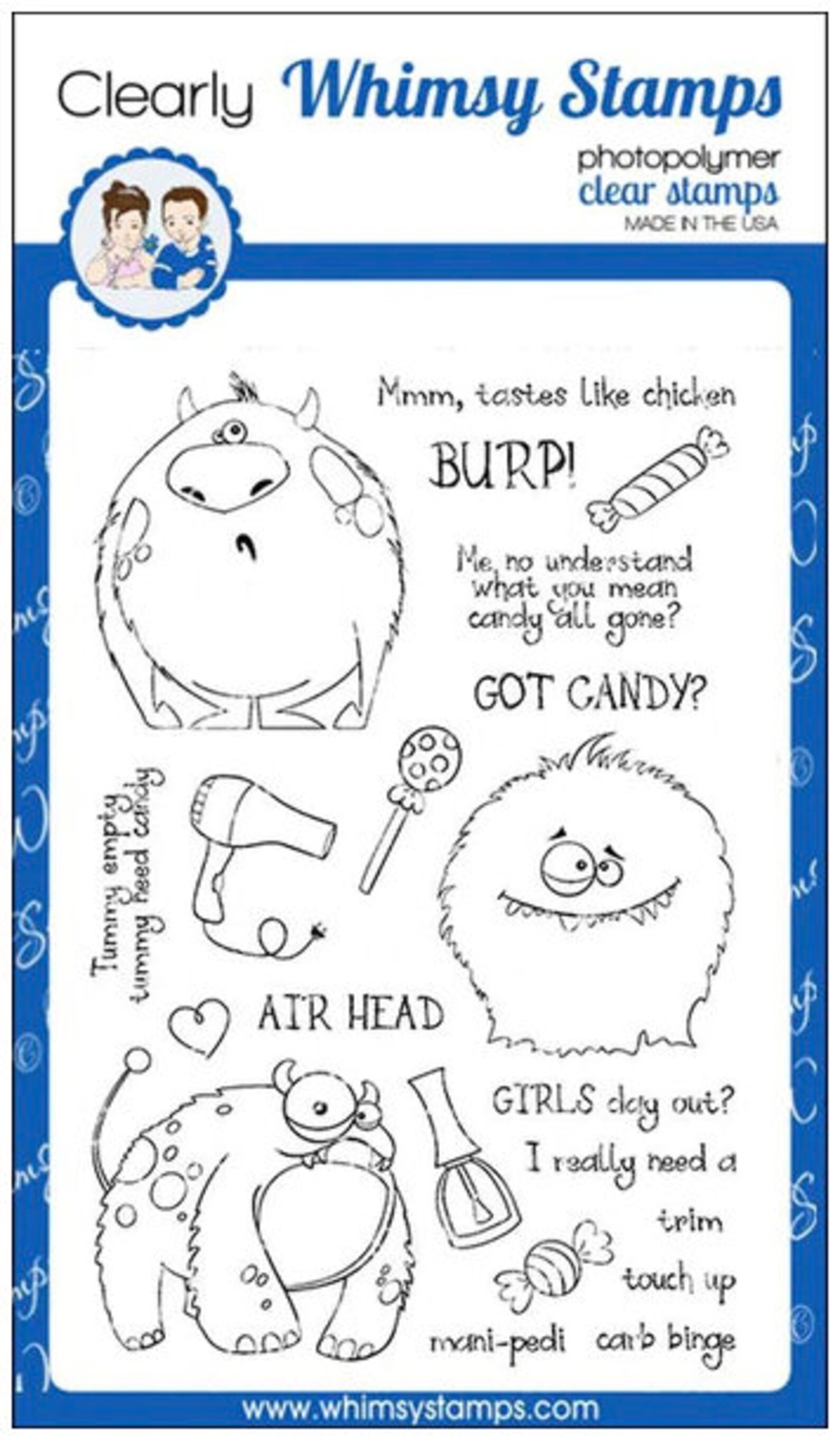 Stamp Set, Stamping Bella, Kooky Monsters Clear Stamp Set - Etsy