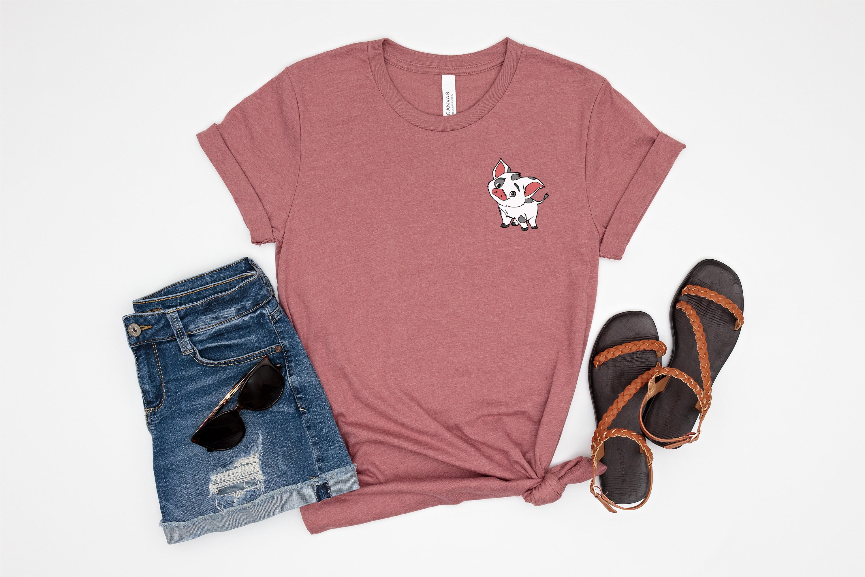 Pretty Pua Moana T-shirt, Disney Pua Moana Shirt, Pretty Pua T-shirt ...