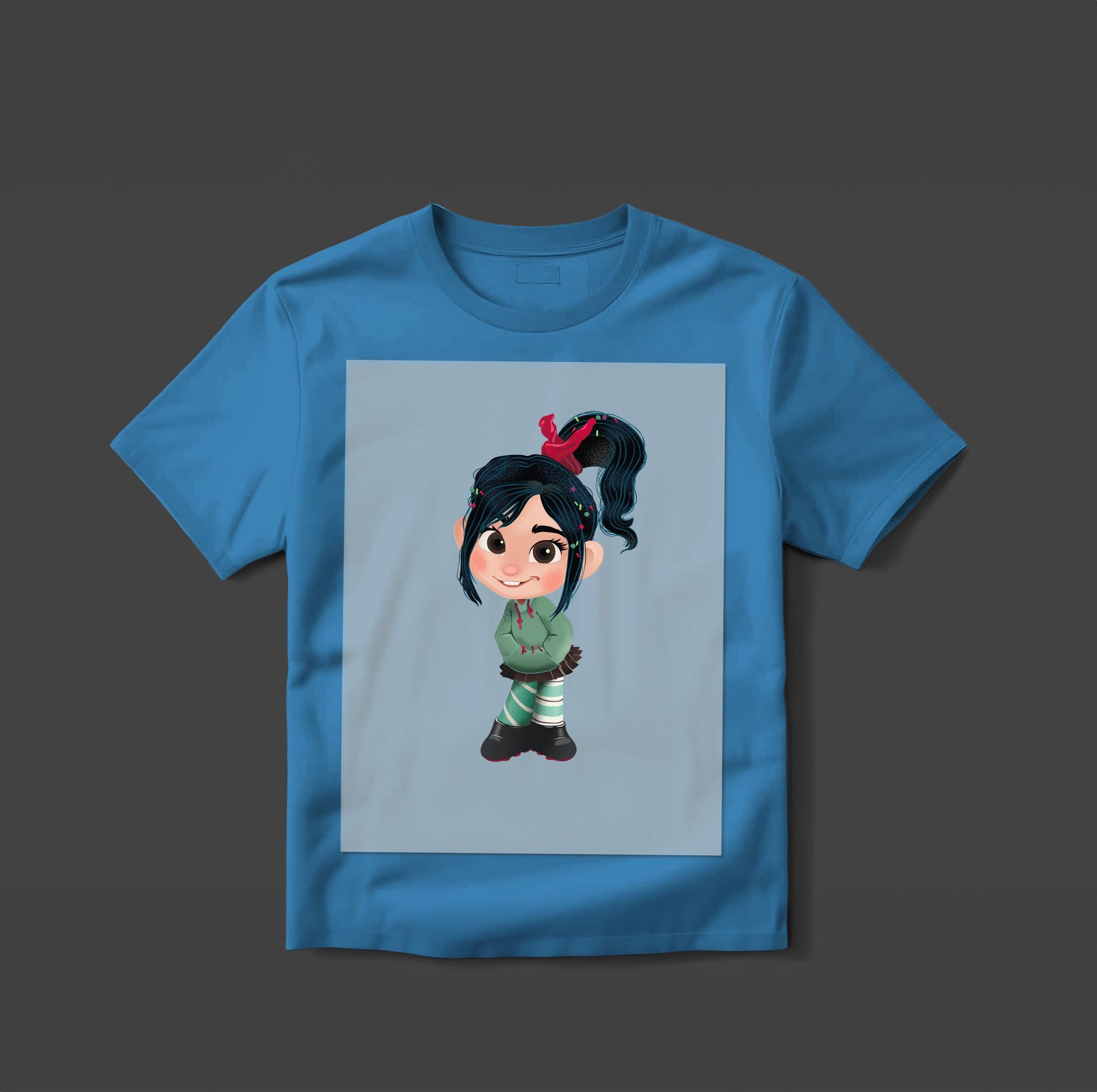 Cute Vanellope Von Schweetz DTF Transfer, Disney Wreck-it Ralph DTF ...