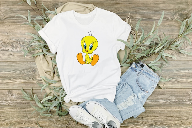 Tweety Bird Cute T-shirt, Looney Tunes Funny Shirt, Warner Bros T-shirt ...