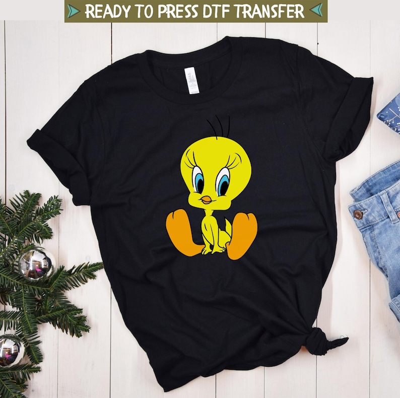 Tweety Bird DTF Transfer, Looney Tunes Cute DTF, Cool Warner Bros Ready ...