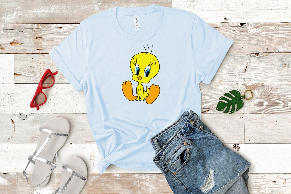 Tweety Bird Cute T-shirt, Looney Tunes Funny Shirt, Warner Bros T-shirt ...