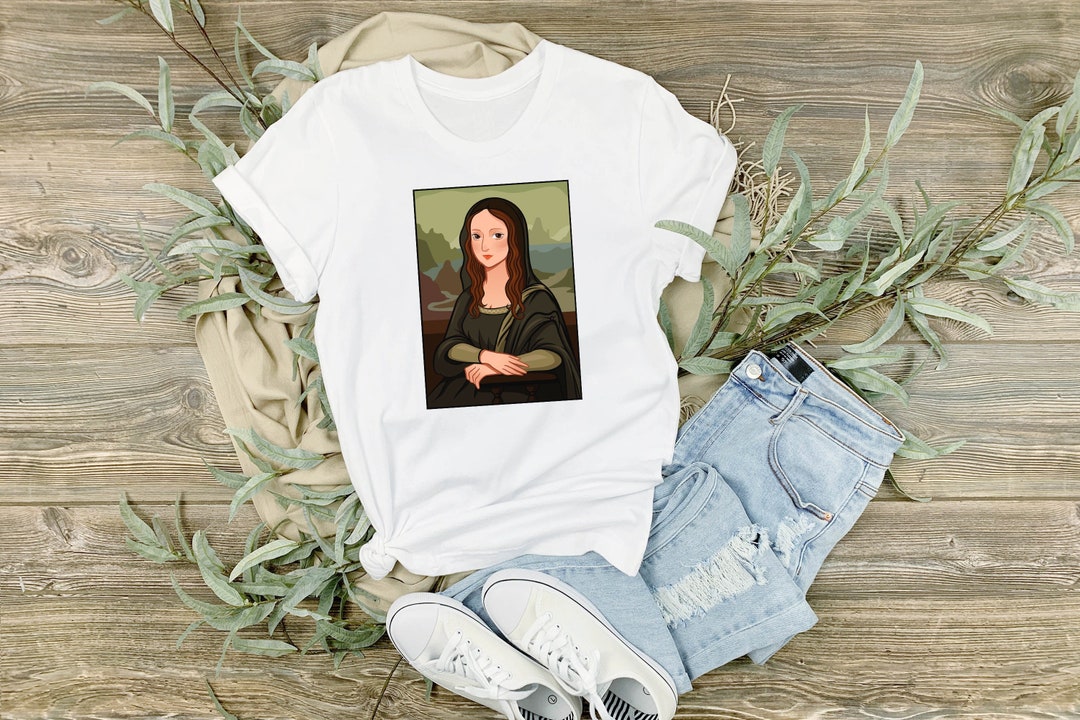 Gorgeous Mona Lisa Vector Design T-shirt, Mona Lisa Shirt, Leonardo Da ...