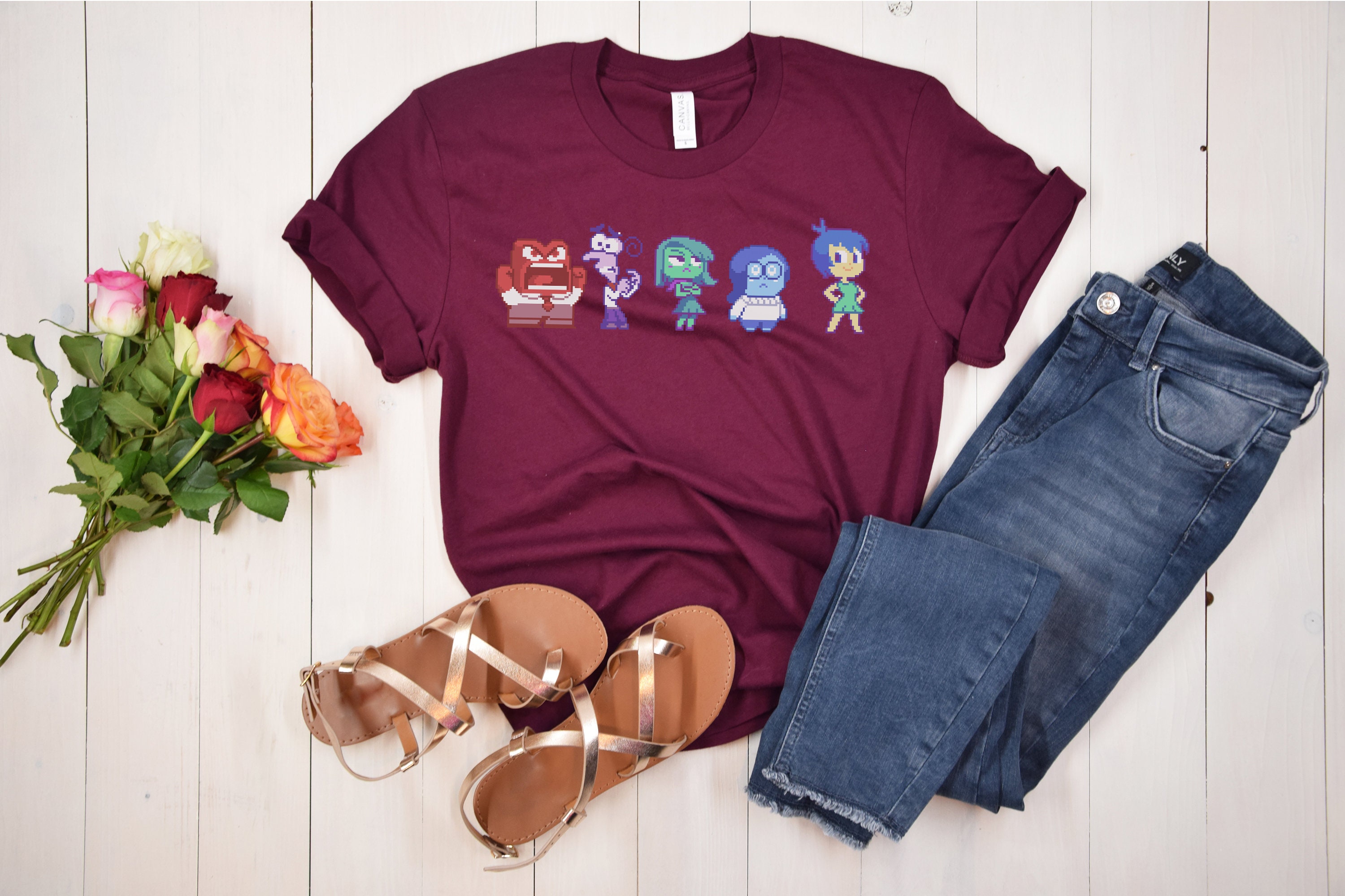 Inside Out Funny T-shirt, Disney Inside Out Shirt, Pretty Riley Inside ...