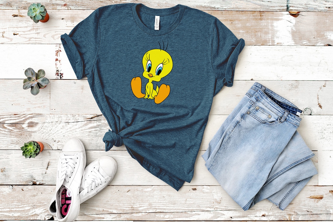 Tweety Bird Cute T-shirt, Looney Tunes Funny Shirt, Warner Bros T-shirt ...