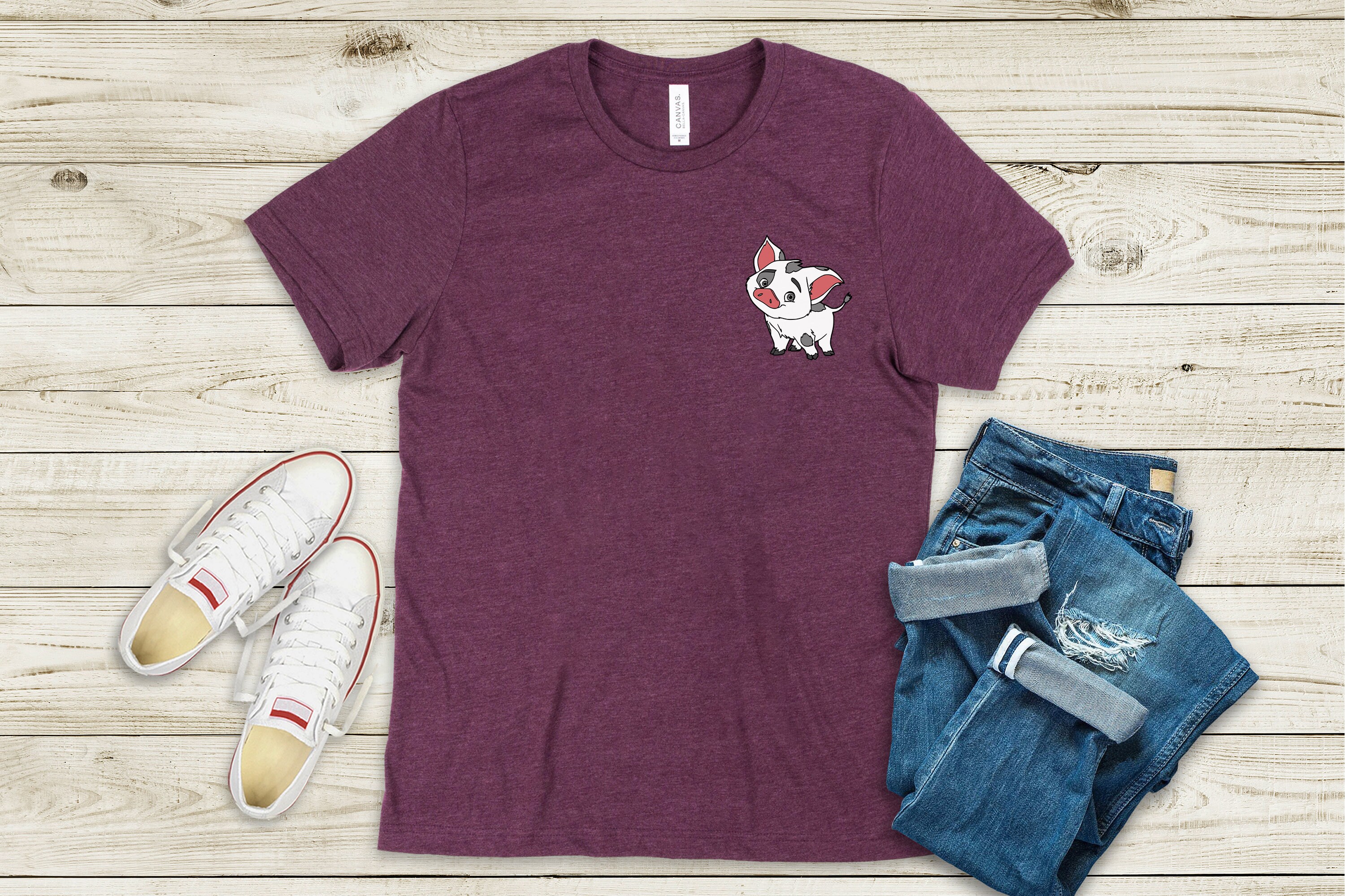 Pretty Pua Moana T-shirt, Disney Pua Moana Shirt, Pretty Pua T-shirt ...