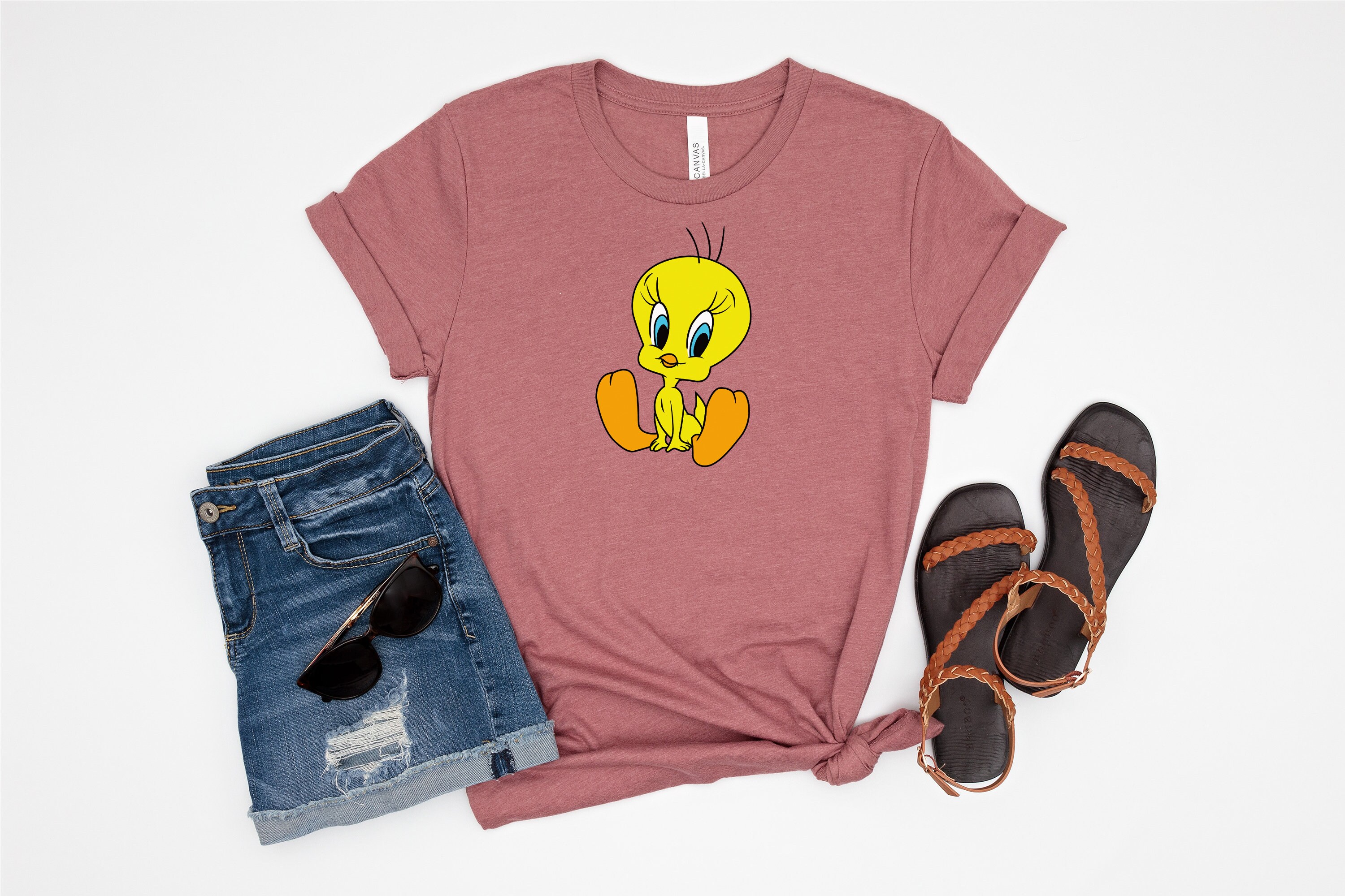 Tweety Bird Cute T-shirt, Looney Tunes Funny Shirt, Warner Bros T-shirt ...