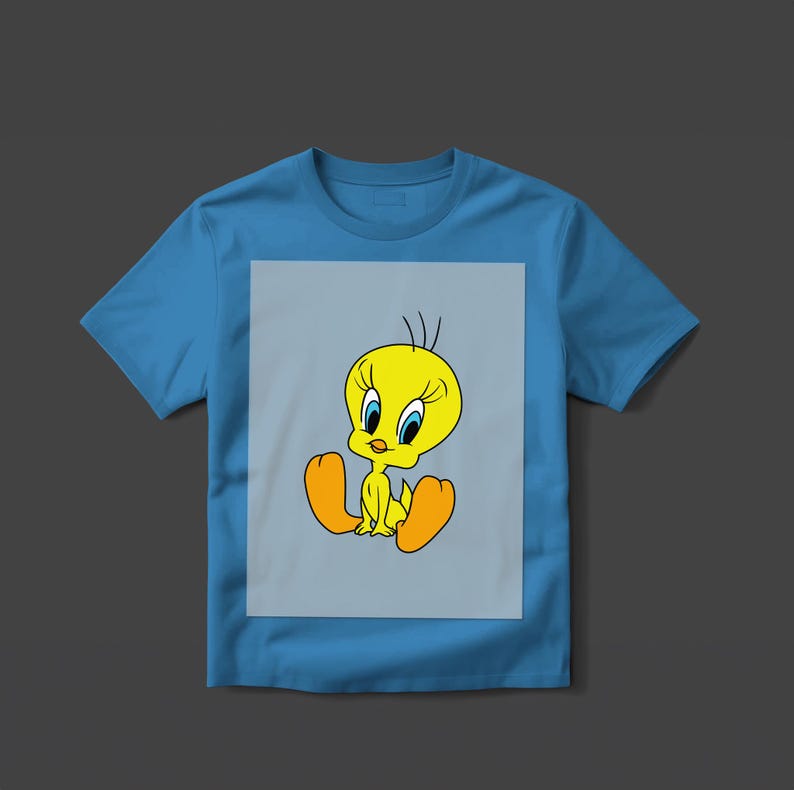 Tweety Bird DTF Transfer, Looney Tunes Cute DTF, Cool Warner Bros Ready ...