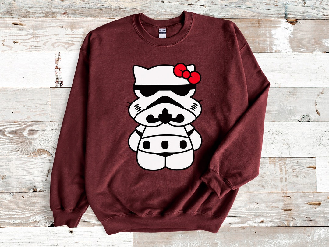 Cute Stormtrooper Hello Kitty Sweatshirt, Disney Star Wars Hoodie ...