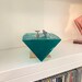 Delphine Resin Cube Paperweight Water Resin Diorama Ocean - Etsy