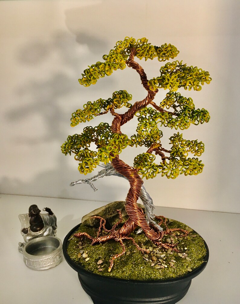 Bonsai Tree, Wire Tree, Bonsai Sculpture, Miniature Art, Tree of Life ...